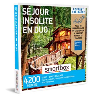 Coffret cadeau Smartbox Fondation de France Séjour insolite en duo - Coffret cadeau - Achat ...