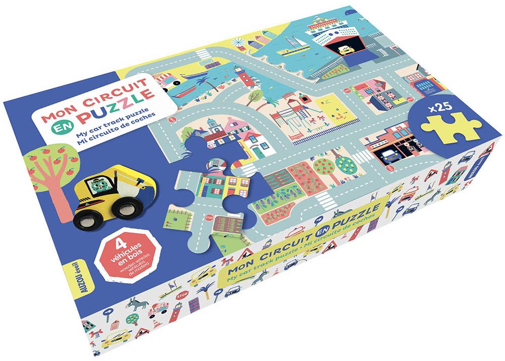 Grand Puzzle Auzou Mon circuit de voitures en puzzle - Autres jeux d ...