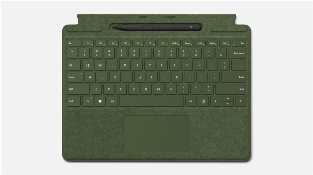 Clavier Microsoft Signature pour Surface Pro X, 8 et 9 avec stylet Vert ...