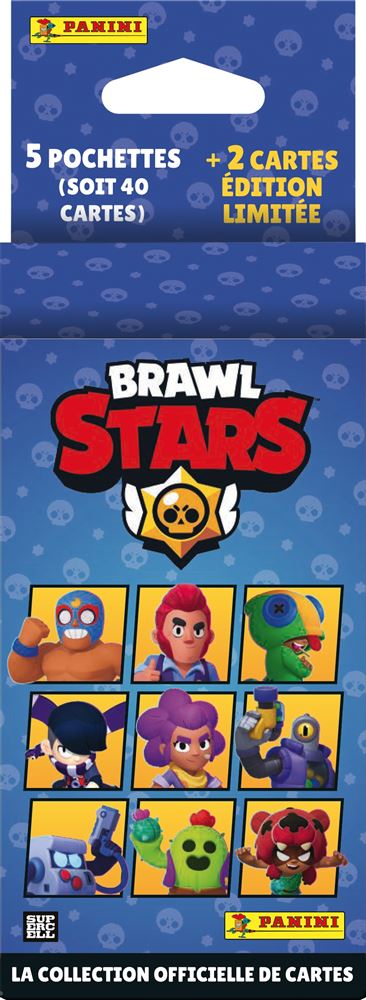 Cartes à collectionner Panini Brawl Stars Blister 5 pochettes et 2 ...