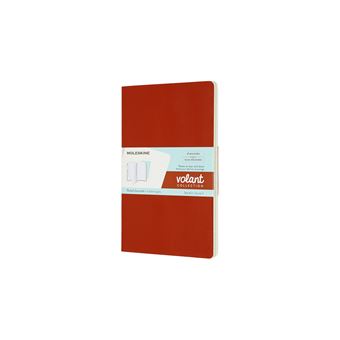 Cahier volant grand format ligné Moleskine Orange Bleu - Carnets et ...
