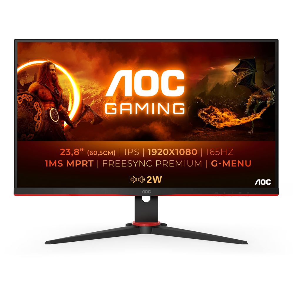 AOC Gaming 24G2SPAE/BK - G2 Series - écran LED - jeux - 23.8" - 1920 x ...