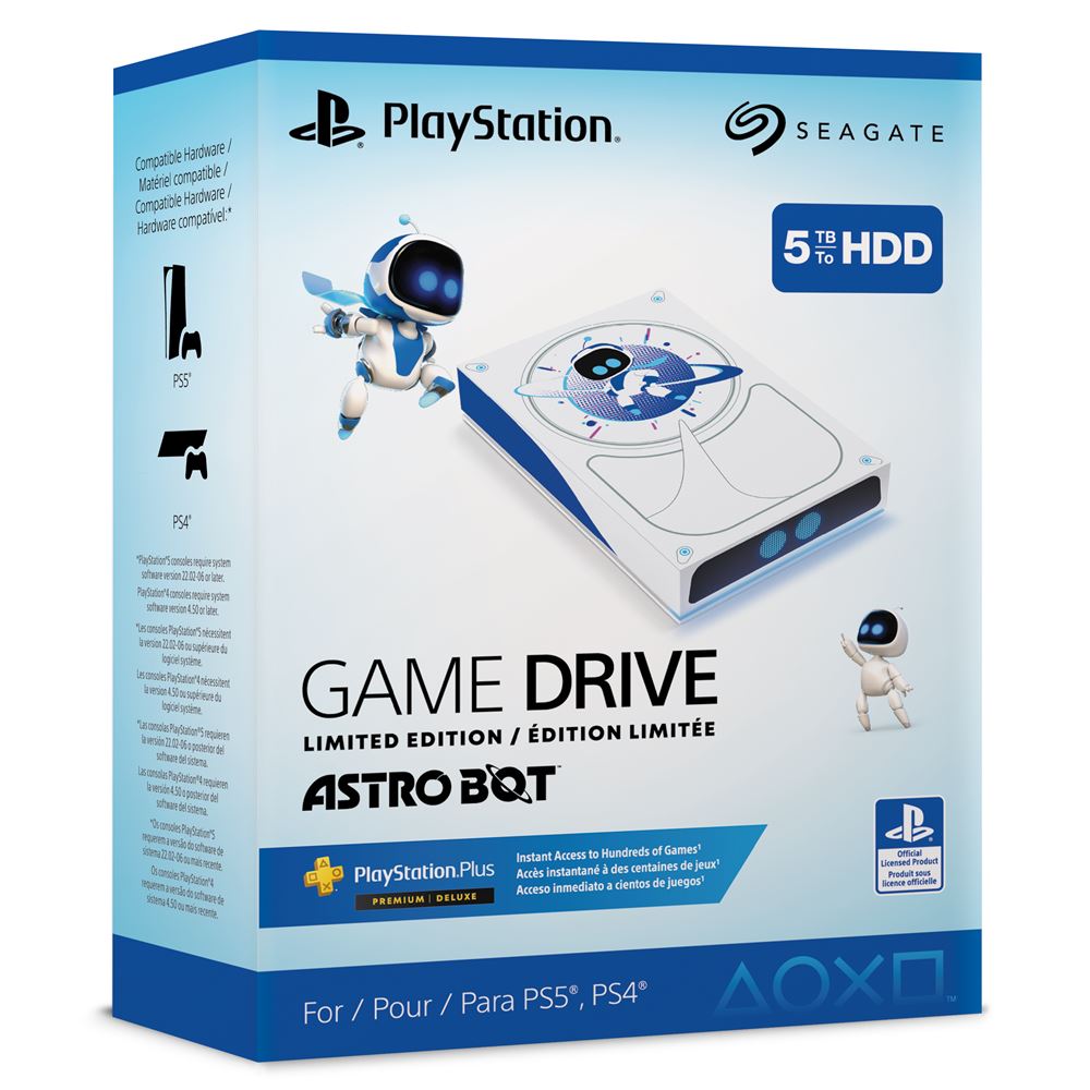 Disque dur externe Seagate 5 To Astro Bot Edition limitée Blanc pour ...