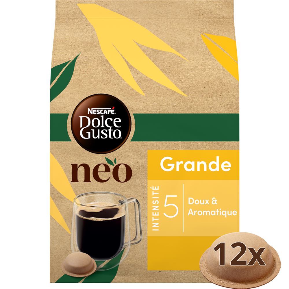 Pack de 12 capsules café Neo par Dolce Gusto Nescafé Grande - Achat ...