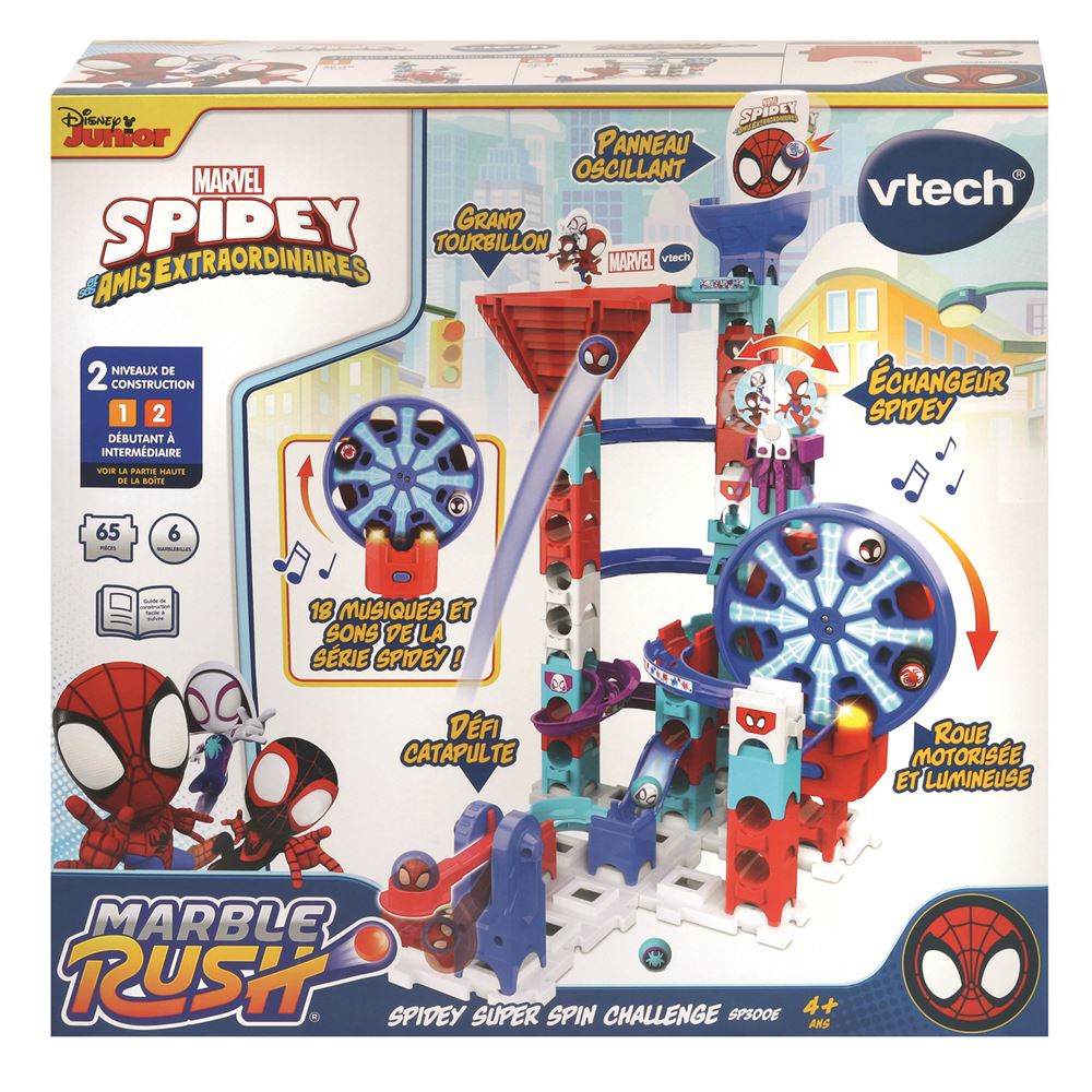 Construction circuit bille Vtech Marble Rush Spidey Super Spin ...