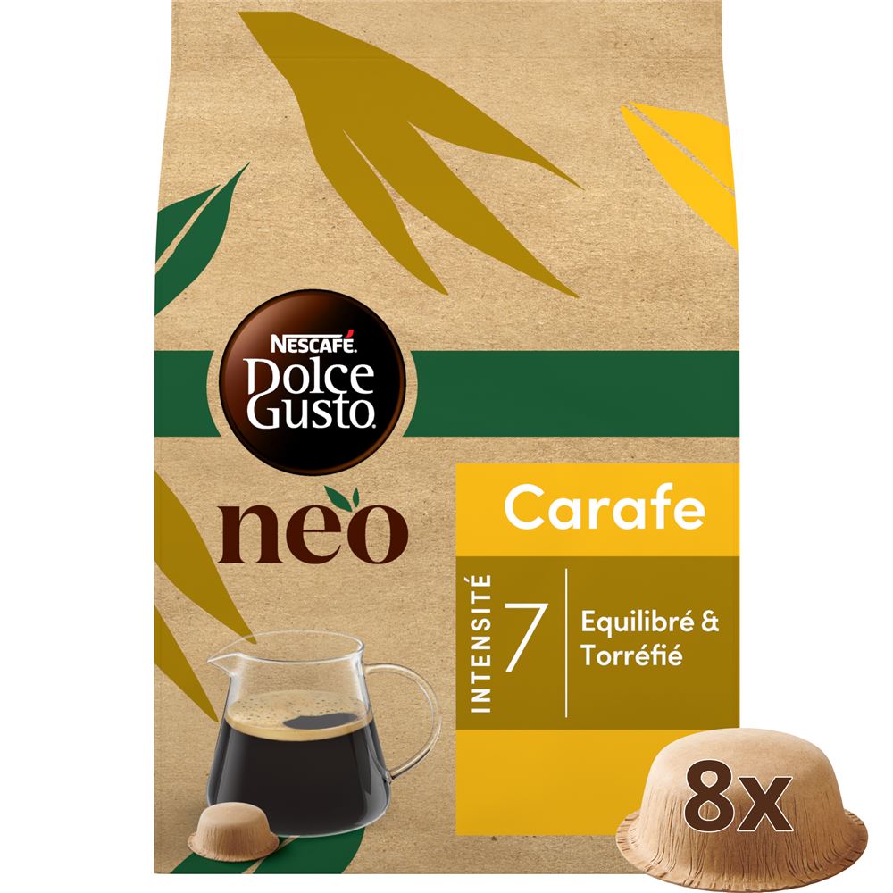 Pack de 8 capsules café Neo par Dolce Gusto Nescafé Carafe - Achat ...