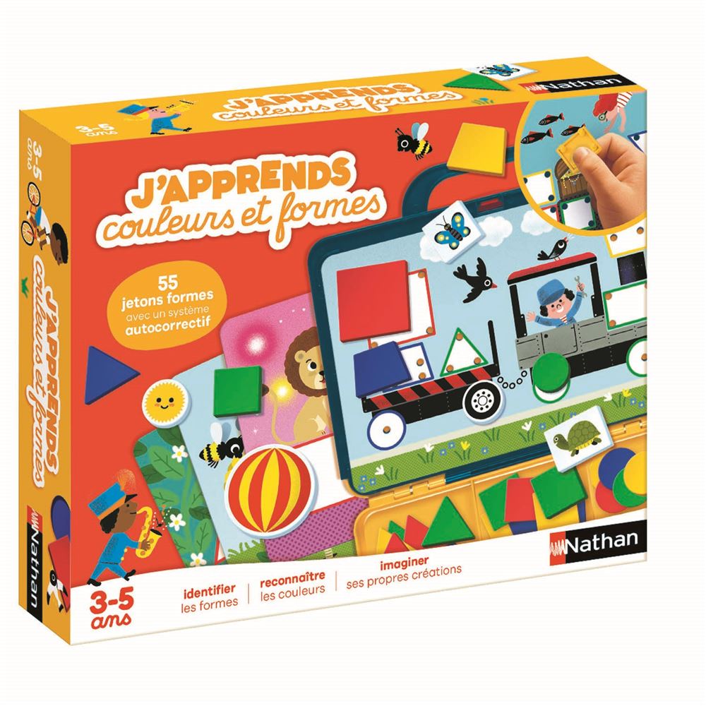 Jeu découverte Nathan J'apprends Formes Et Couleurs - Jeu couleur et ...