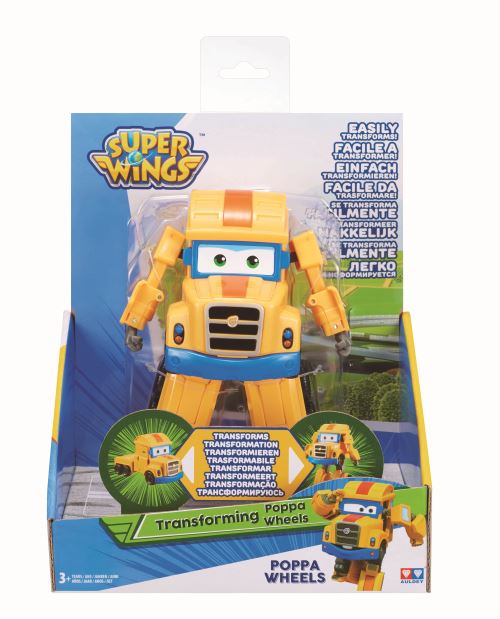 Figurine articulée Super Wings Transforming Poppa Wheel 12 cm ...