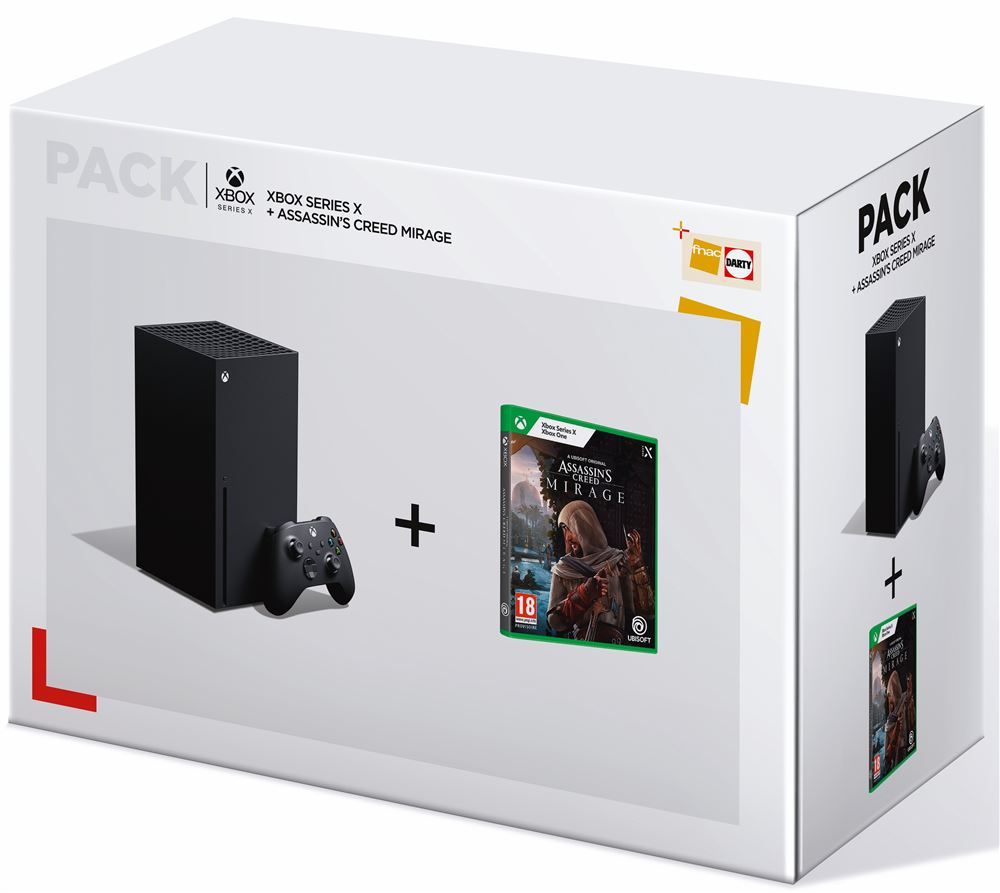 Xbox Series X Console Pack Zwart + Assassin's Creed Mirage Xbox - Xbox Series Console bij Fnac.be
