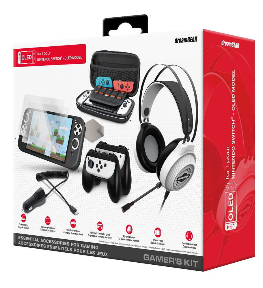 Pack accessoires gaming Just For Games dreamGEAR pour Nintendo Switch ...