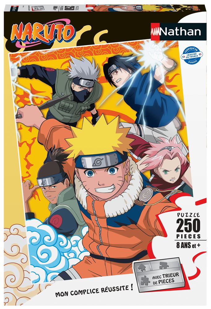 Puzzle 250 pièces Nathan Naruto à l'académie des ninjas - Puzzle ...
