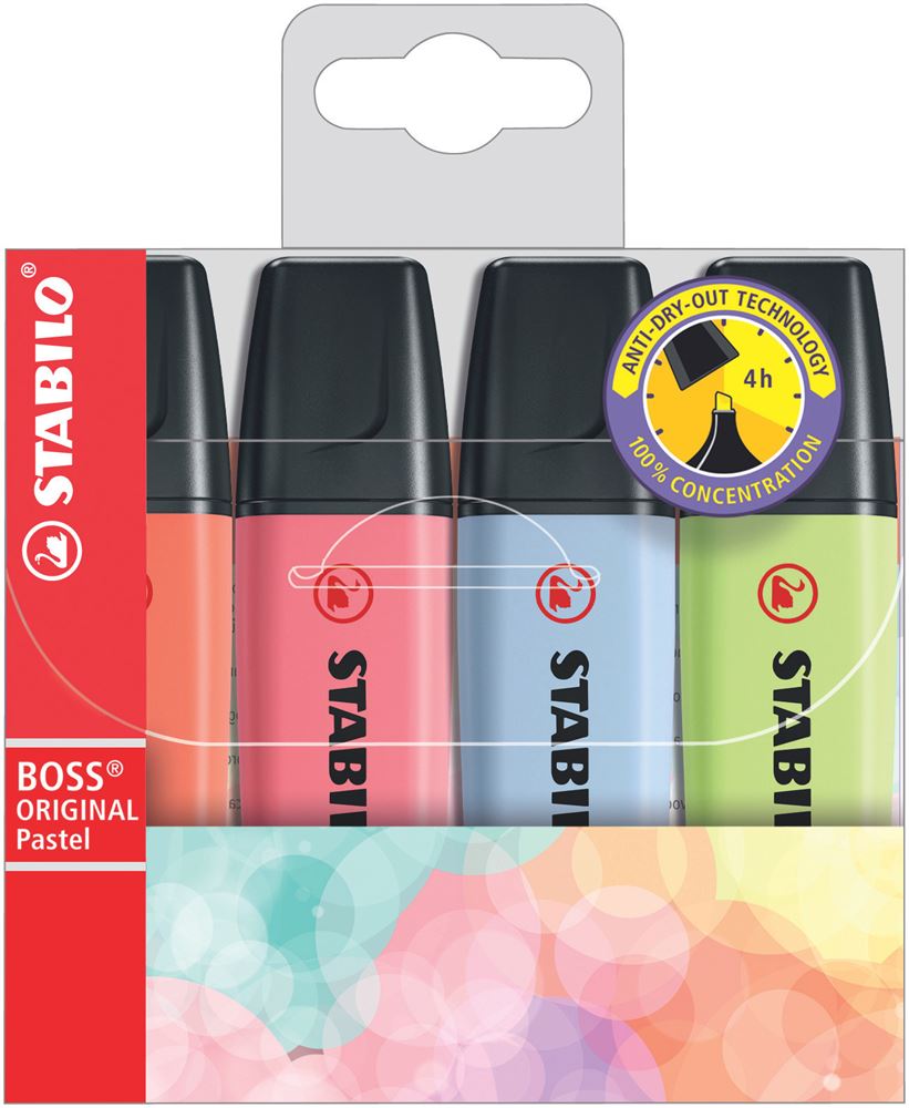 Pack 5 surligneurs Stabilo Pastel Boss Original - Feutre - Achat & prix ...