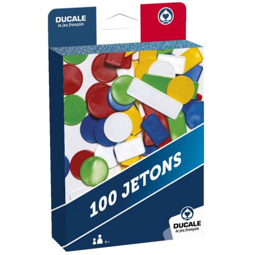 -1€69 sur Jeu de société Boîte 100 jetons Eco format - Jeux classiques ...