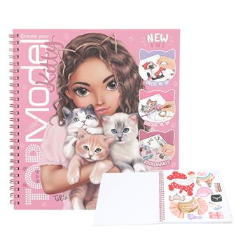Top Model Tekenen en kleuren voor kinderen Kleurboek Create your Kitty ...
