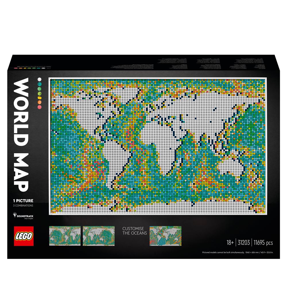 LEGO® Art 31203 La Carte du Monde - Lego - Achat & prix | fnac