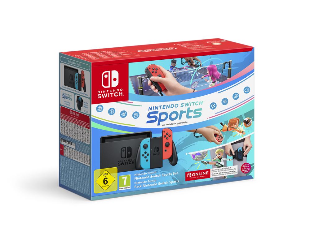 Pack Console Nintendo Switch Néon Switch Sports + 12mois d'abonnement ...