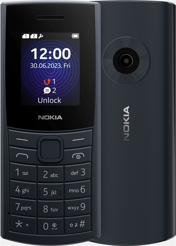 Téléphone portable basique Nokia 110 1,77" 4G+ Nano SIM 128 Mo Bleu ...