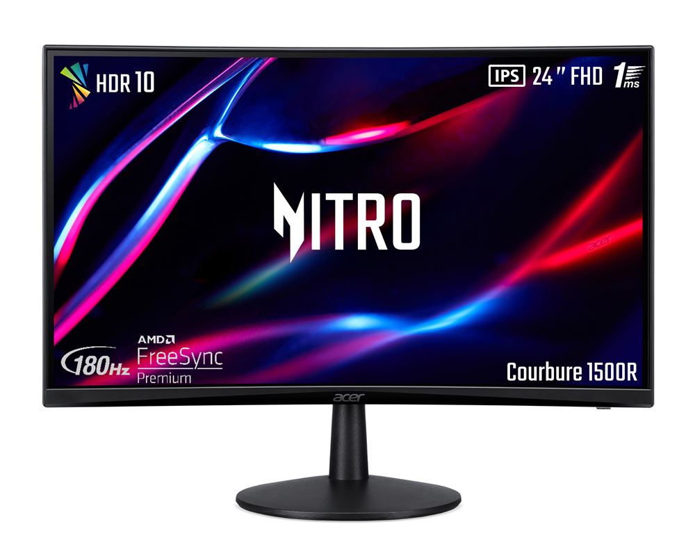 Ecran PC Gaming Acer Nitro ED240QS3BMIIPX 24" Incurvé Full HD Noir ...