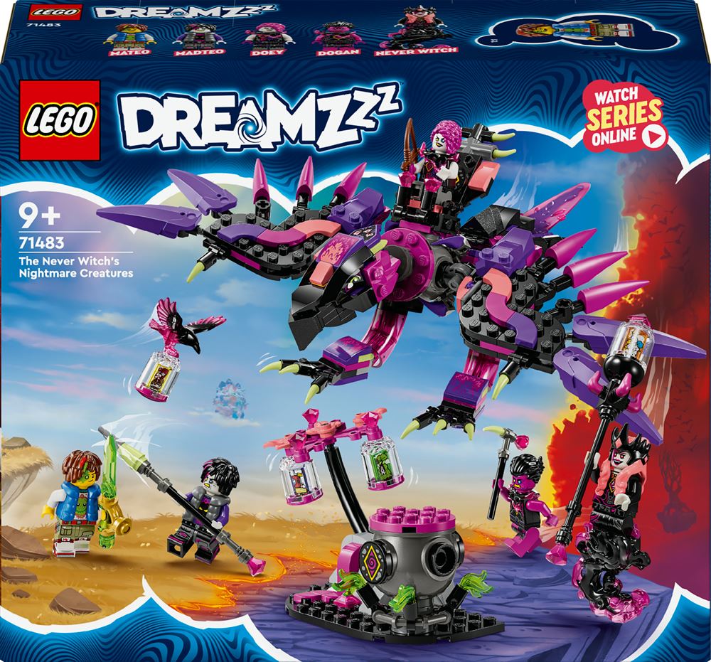 LEGO® DREAMZzz™ 71483 Les créatures de la Sorcière des cauchemars ...
