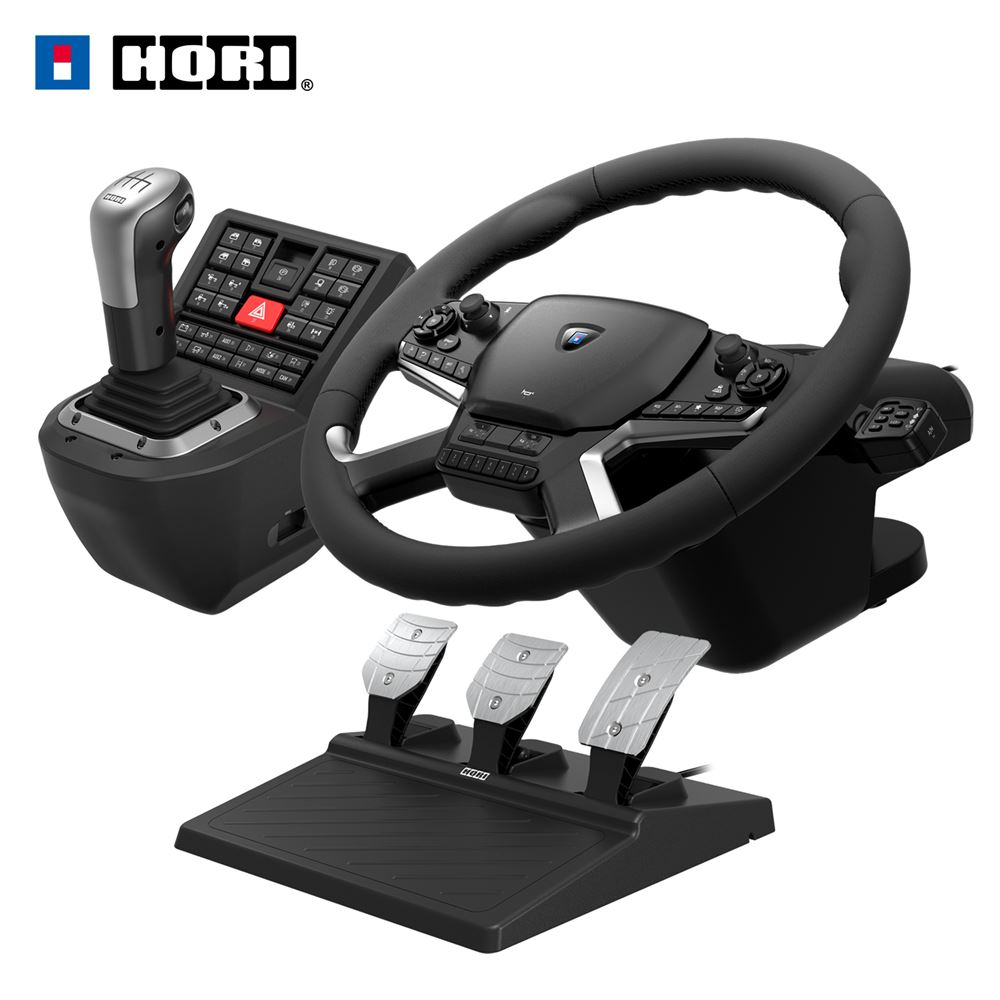 Volant gaming Hori Force Feedback Truck Control System pour PC Noir ...
