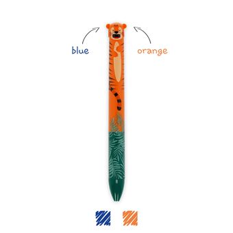 Stylo roller 2 couleurs Legami Tigre Orange et Vert - Stylo roller ...