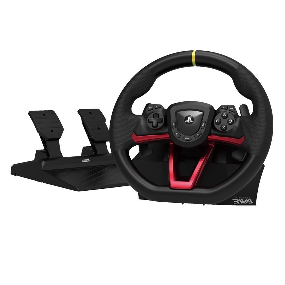 Volant de course sans fil Hori Apex pour PS5 PS4 PC Noir et rouge - Volant gaming - Achat & prix ...
