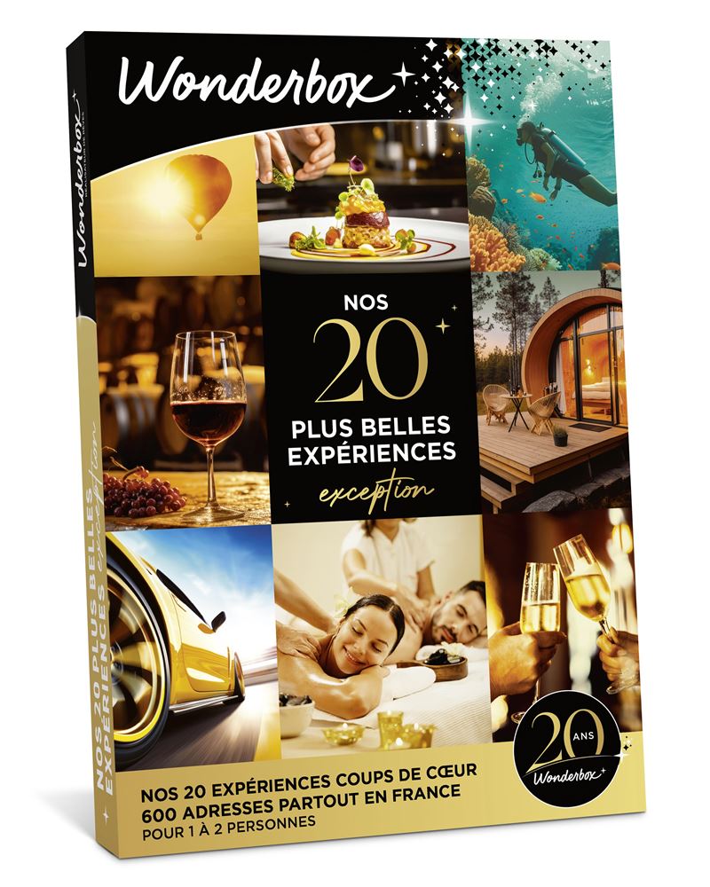 Coffret cadeau Wonderbox Nos plus belles expériences Exception pour 1 à ...
