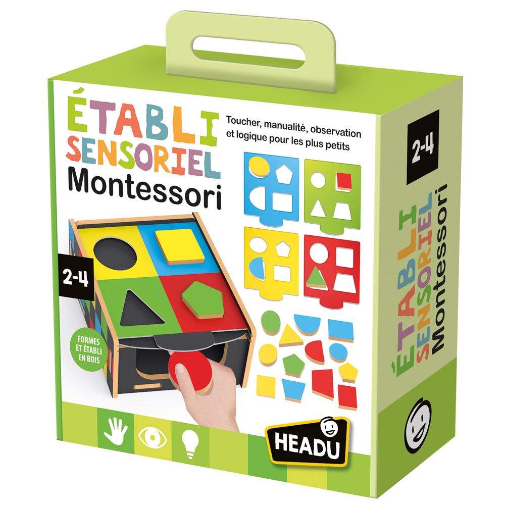 Jeu couleur et forme Headu Etabli sensoriel Montessori - Jeu couleur et ...