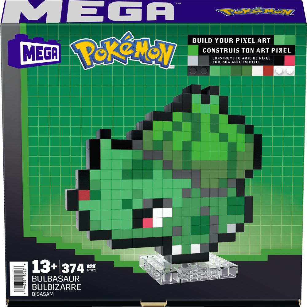MEGA PIXEL ART BULBASAUR - Merchandising Gaming - Pokémon - Objecto ...