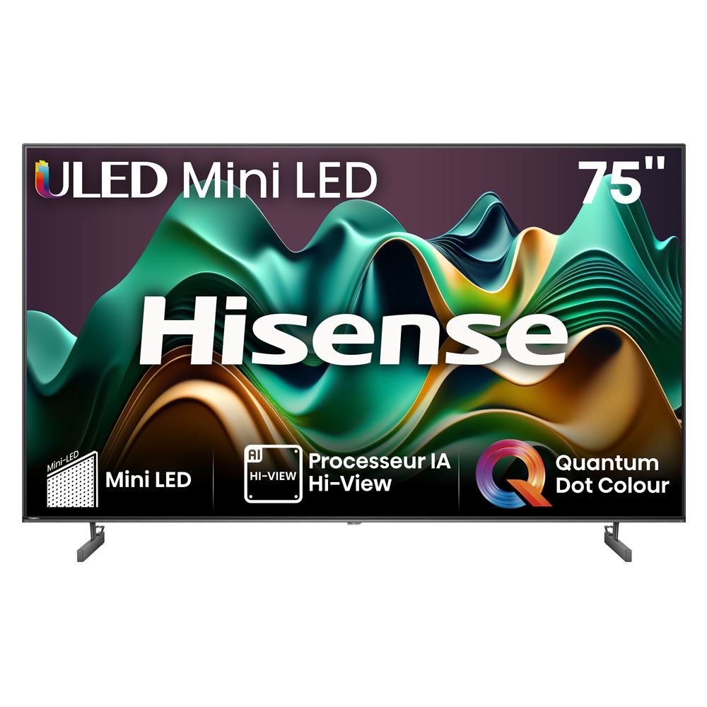 TV Mini Led QLED Hisense 75U6NQ 189 cm 4K UHD Gris anthracite - TV LED ...
