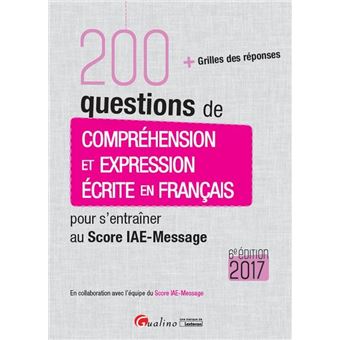 200 questions de compréhension et expression écrite en français pour s ...