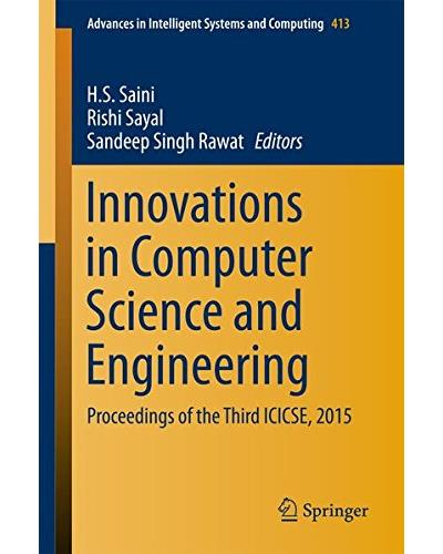 Innovations in computer science and engineering - Poche - Collectif - Achat Livre | fnac