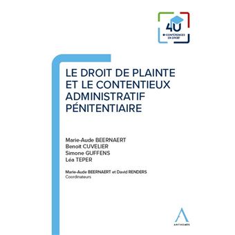 Le droit de plainte et le contentieux administratif pénitentiaire ...