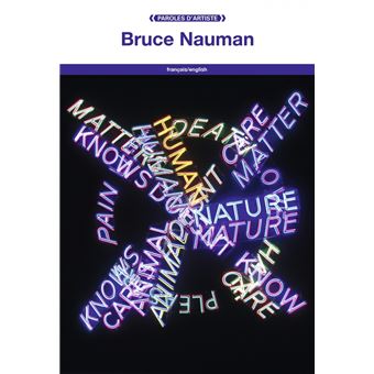 Bruce Nauman Edition bilingue français-anglais - broché - Bruce Nauman ...