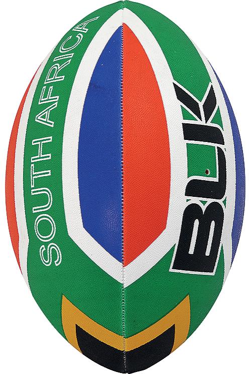 Ballon de rugby BLK South Africa T5 Vert, jaune et rouge - Accessoire ...
