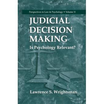 Judicial decision making - relié - Lawrence Wrightsman - Achat Livre ou ...