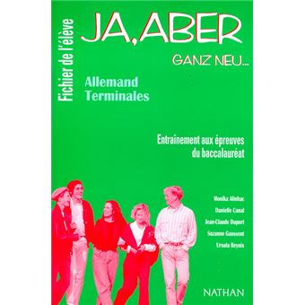 Ja aber terminale fich elev 99 Fichier de l'élève - broché - Jean ...