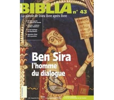 Biblia 43 - Ben Sira, l'homme du dialogue - broché - Jean-Michel ...