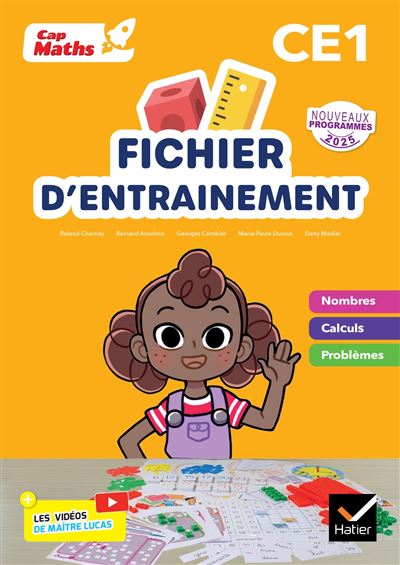 Cap Maths CE1 - Ed. 2025 - Fichier nombres et calculs + cahier de ...