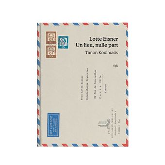 Lotte Eisner - Un lieu, nulle part DVD - Timon Koulmasis - DVD Zone 2 ...