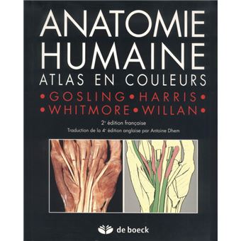 Atlas d'anatomie humaine Atlas en couleurs - broché - JA GOSLING, PF ...