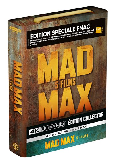 Mad Max 5 Films Édition Spéciale Fnac Coffret Ultra Collector Petrol Tank Exclusivité Web Blu ...