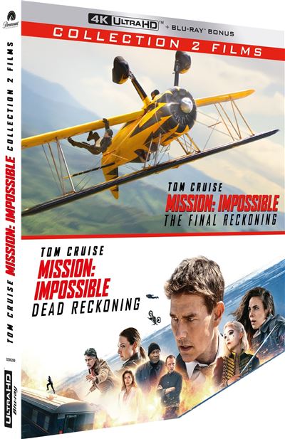 Coffret 2 Films Mission : Impossible - The Dead Reckoning & The Final Reckoning Blu-ray 4K Ultra ...