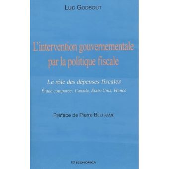 L'intervention gouvernementale par la politique fiscale - le rôle des ...