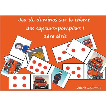 Jeu de dominos sur le thème des sapeurs-pompiers 1ère série, jeu à ...