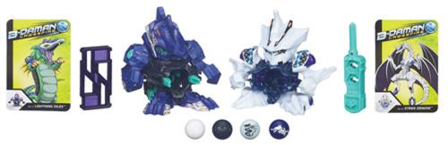 Pack de 2 figurines B-Daman Lightning Diles VS Strike Dravise Hasbro ...