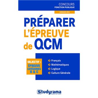 Préparer l'épreuve de QCM - broché - Stéphanie Jaubert, Murielle Dufour ...