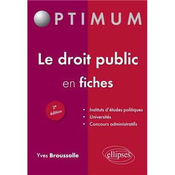 Le droit public en fiches - 2e édition - broché - Yves Broussolle - Achat Livre | fnac