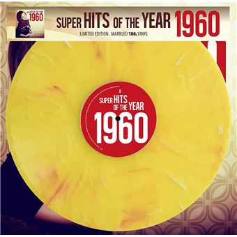 Super Hits Of The Year 1960 Édition Limitée Vinyle Jaune Marbré ...