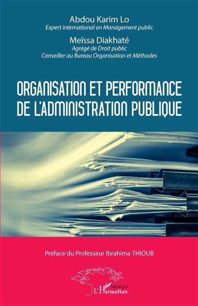 Organisation et performance de l'administration publique - broché ...